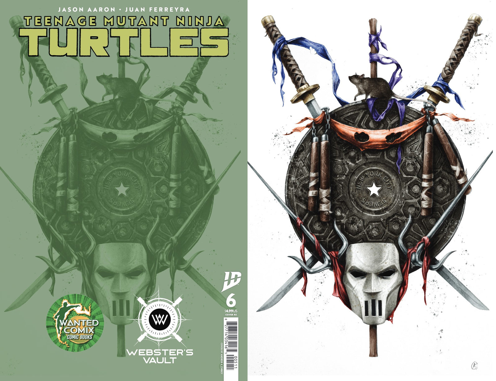 TMNT #6 ANDREW K CURREY EXCLUSIVE IDW COMIC BOOK IN HAND, READY TO SHI